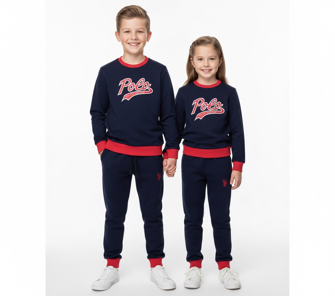 NAVY RED RL-POLO UNISEX TRACKSUIT – Mini Bimbels